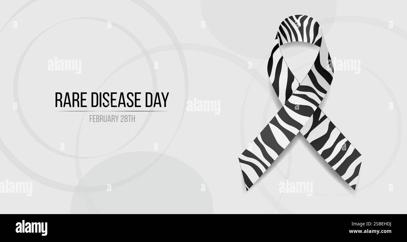 Carcinoid cancer awareness month concept. Banner template with zebra ...