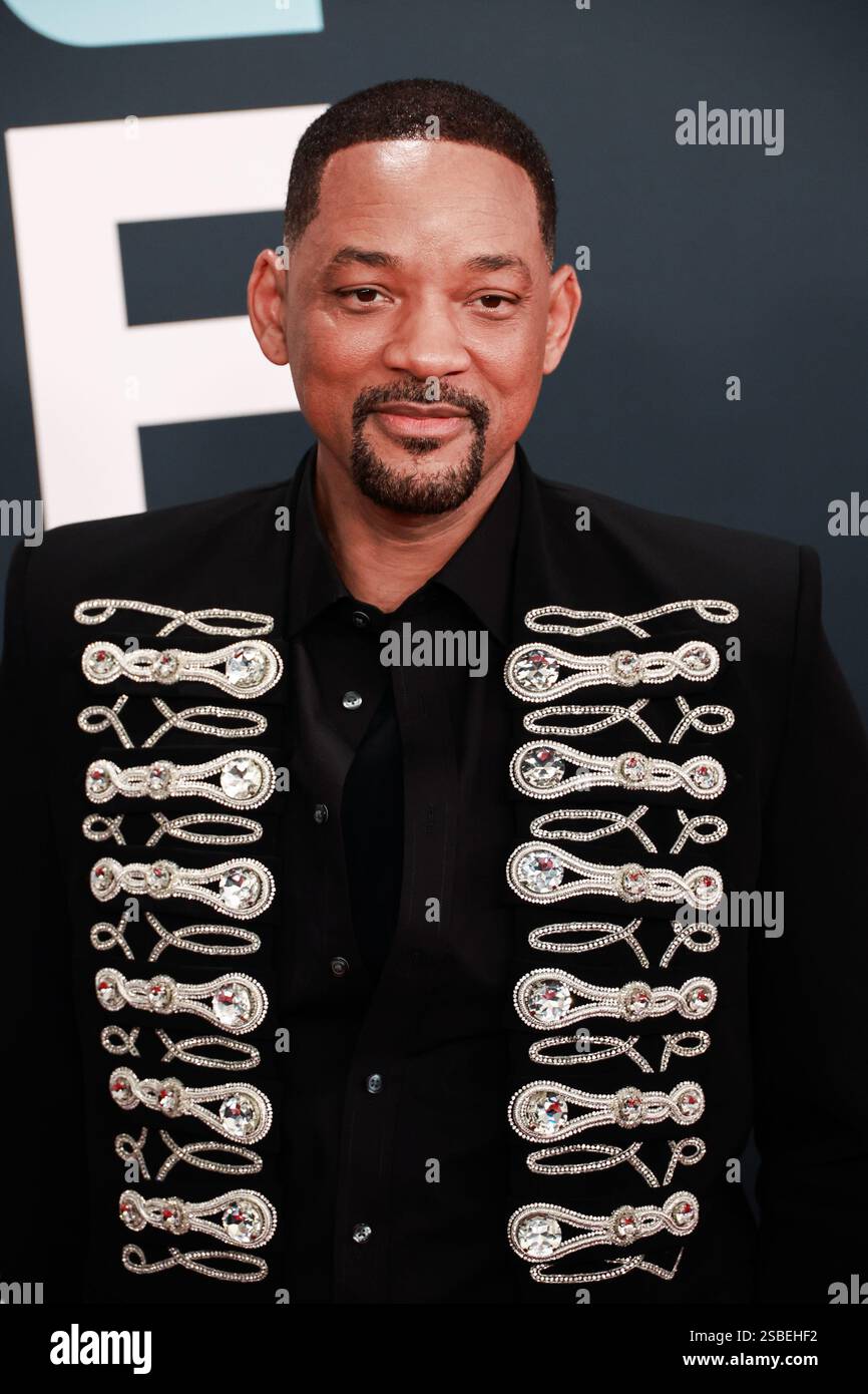 Los Angeles, USA. 02nd Feb, 2025. Will Smith walking on the red carpet ...
