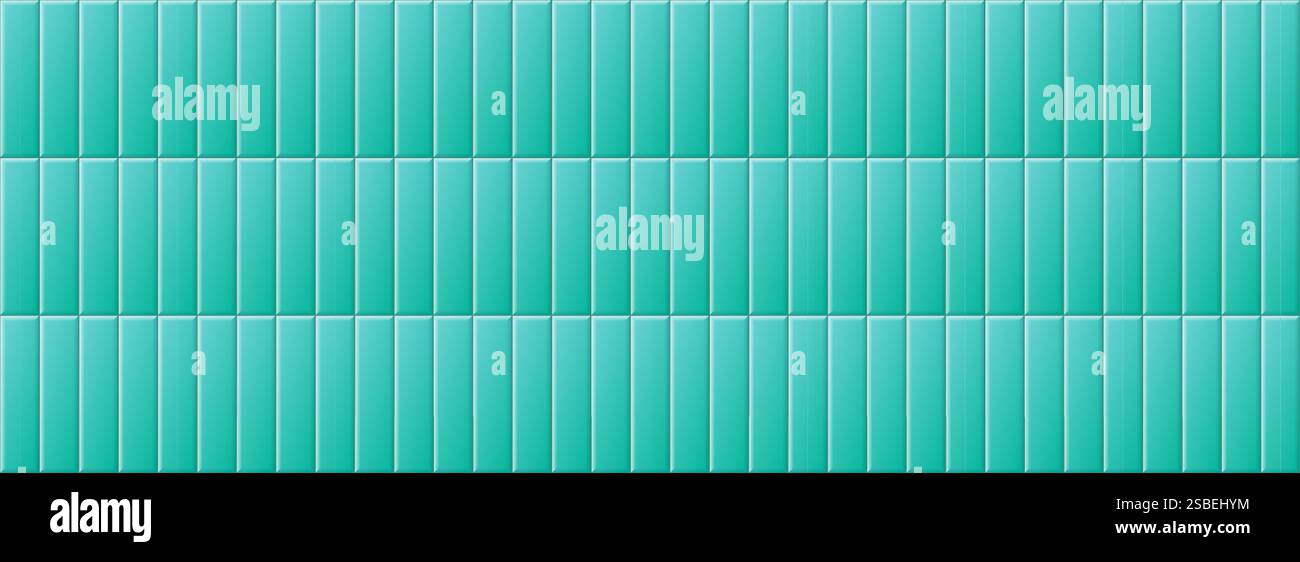 Seamless blue green tile pattern. Rectangle ceramic tiled texture for ...