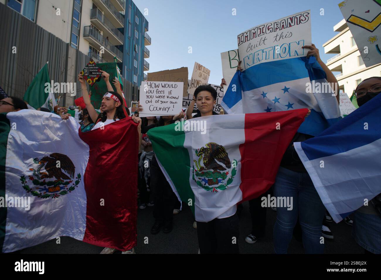 February 2, 2025, thousands of protesters in Los Angeles took to the ...
