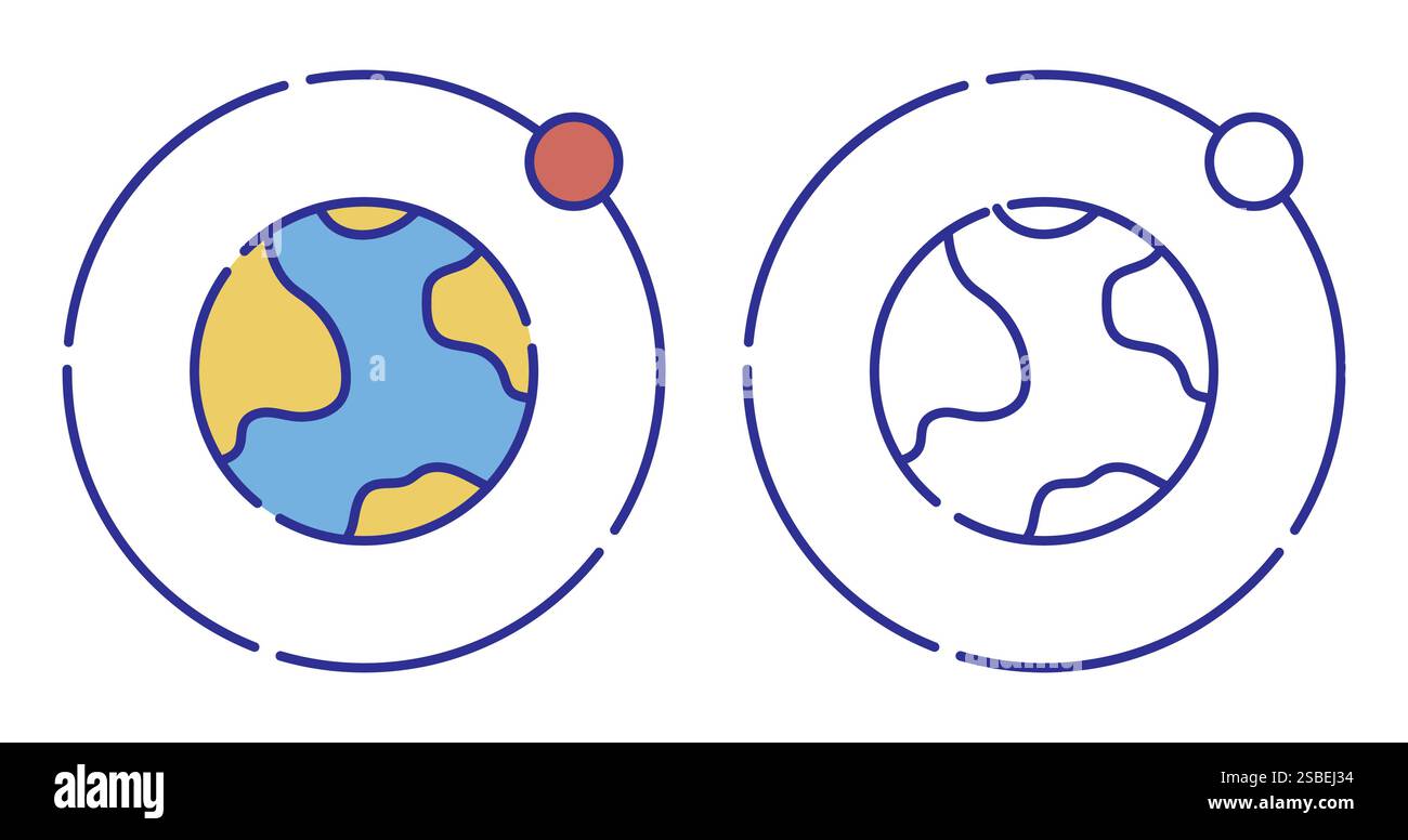 Planet jupiter rotates isolated on Cut Out Stock Images & Pictures - Alamy