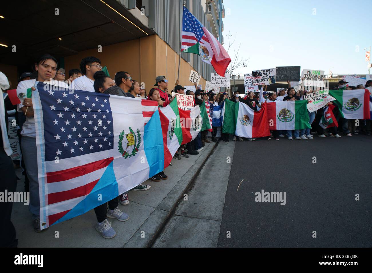 February 2, 2025, thousands of protesters in Los Angeles took to the ...
