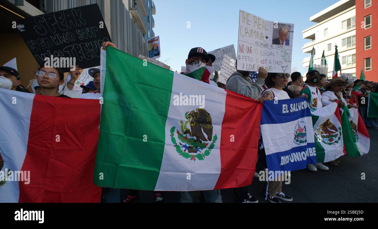February 2, 2025, thousands of protesters in Los Angeles took to the ...