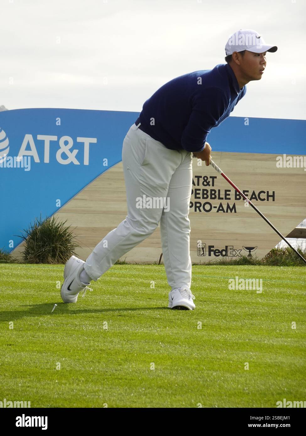 Pebble Beach, USA. 02nd Feb, 2025. Pebble Beach, California, USA - February 2nd, 2025 Tom Kim on ...