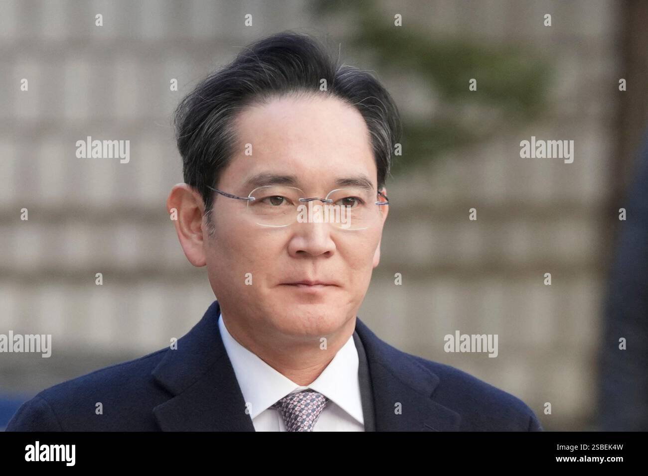 Samsung Electronics Chairman Lee Jae-yong arrives at the Seoul High Court in Seoul, South Korea ...