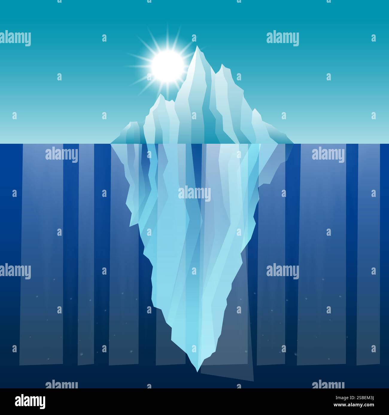 Ice on sea in Stock Vector Images - Alamy