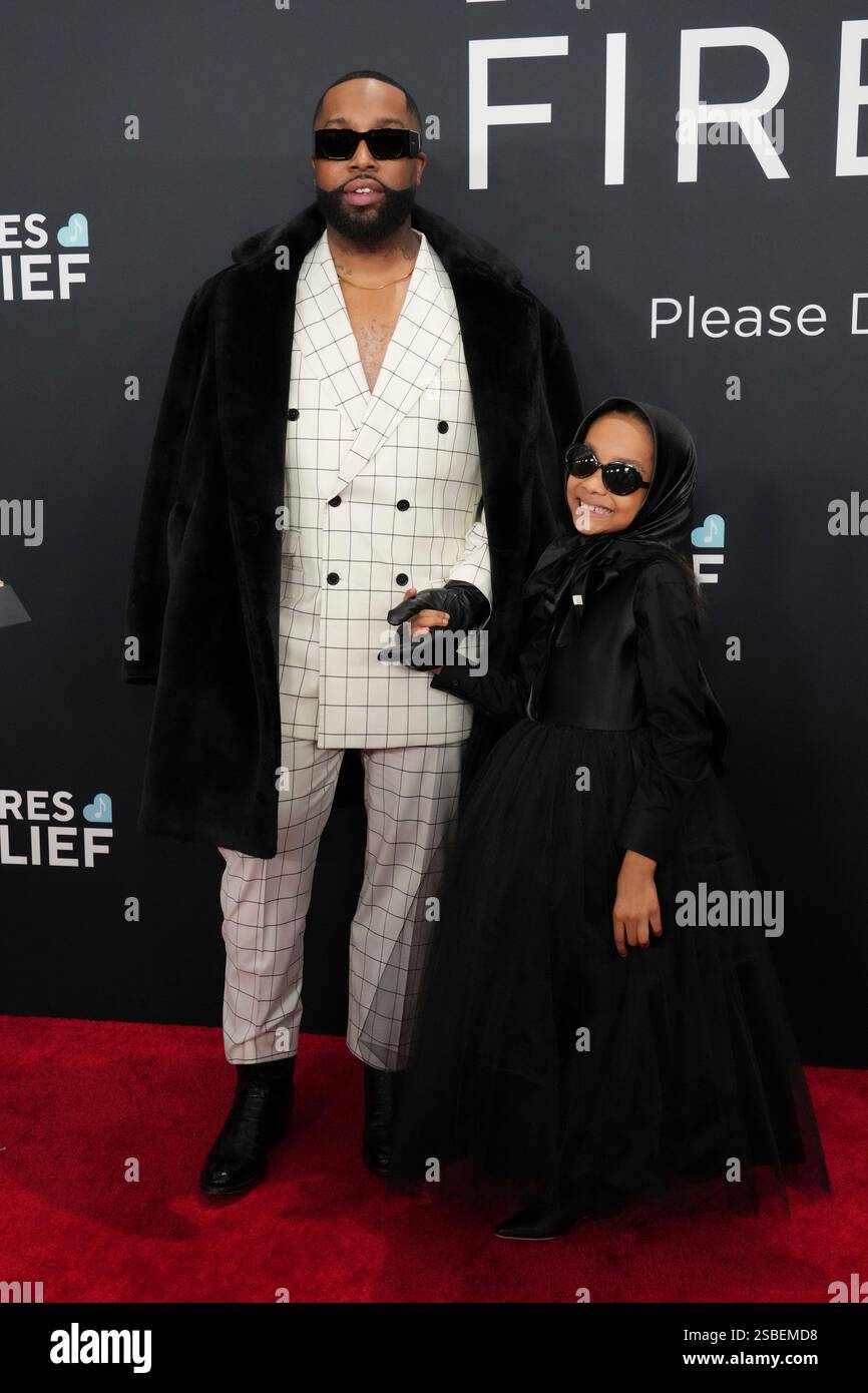 Kenyon Dixon, left, and Isley-Rose Dixon arrive at the 67th annual ...
