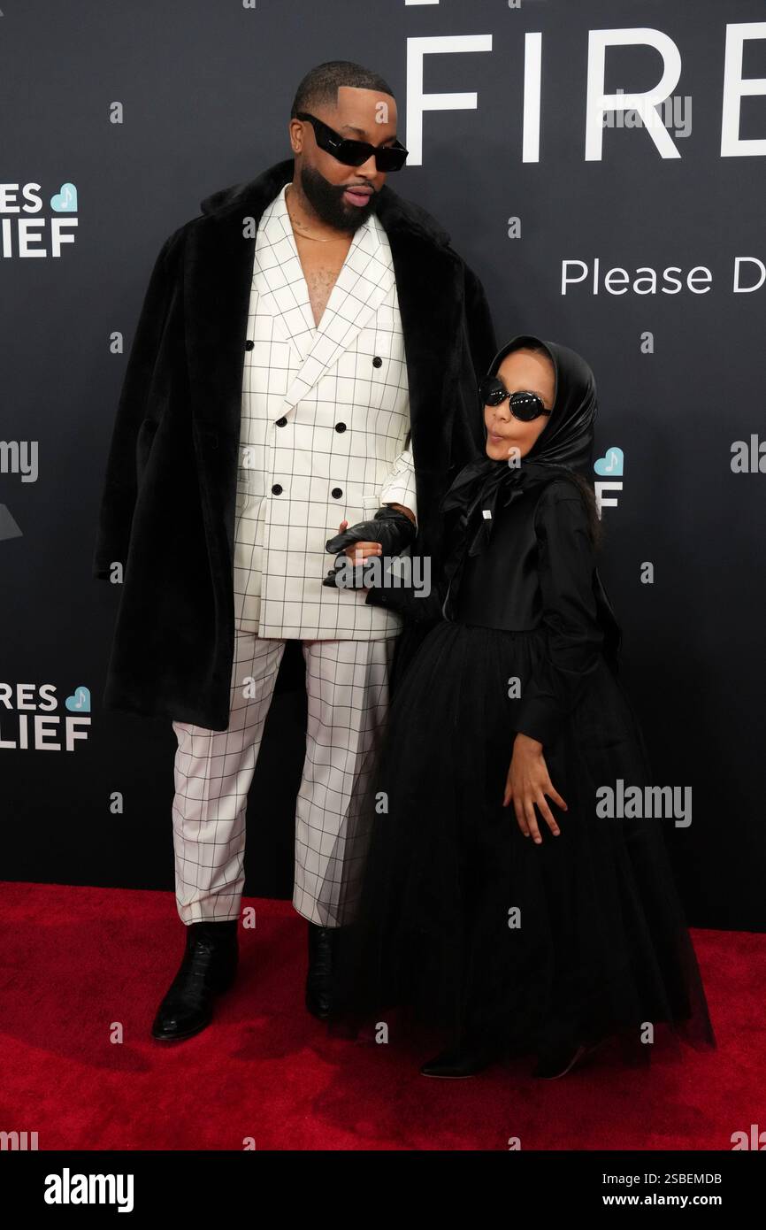 Kenyon Dixon, left, and Isley-Rose Dixon arrive at the 67th annual ...