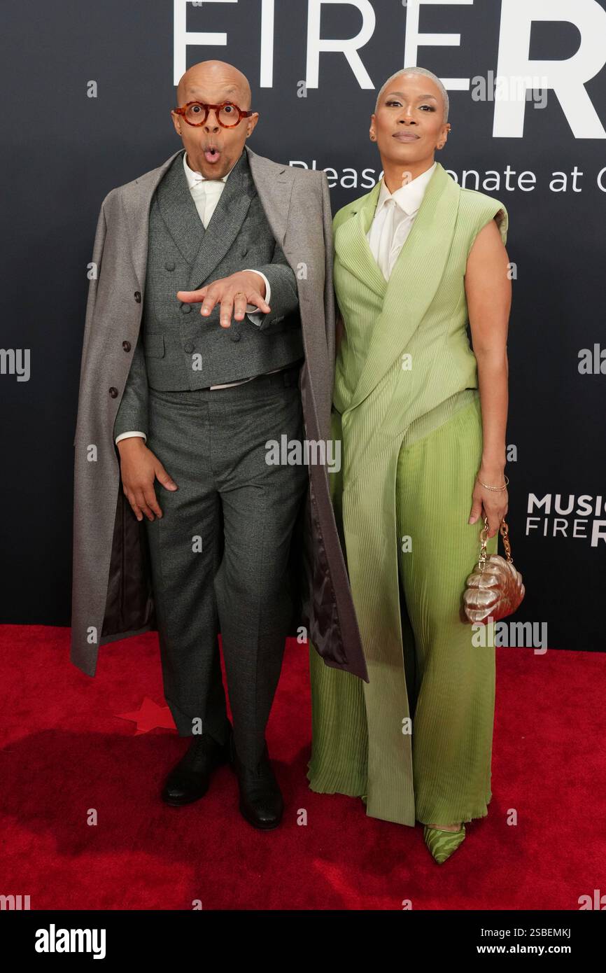 Marcus Baylor, left, and Jean Baylor of The Baylor Project arrive at ...
