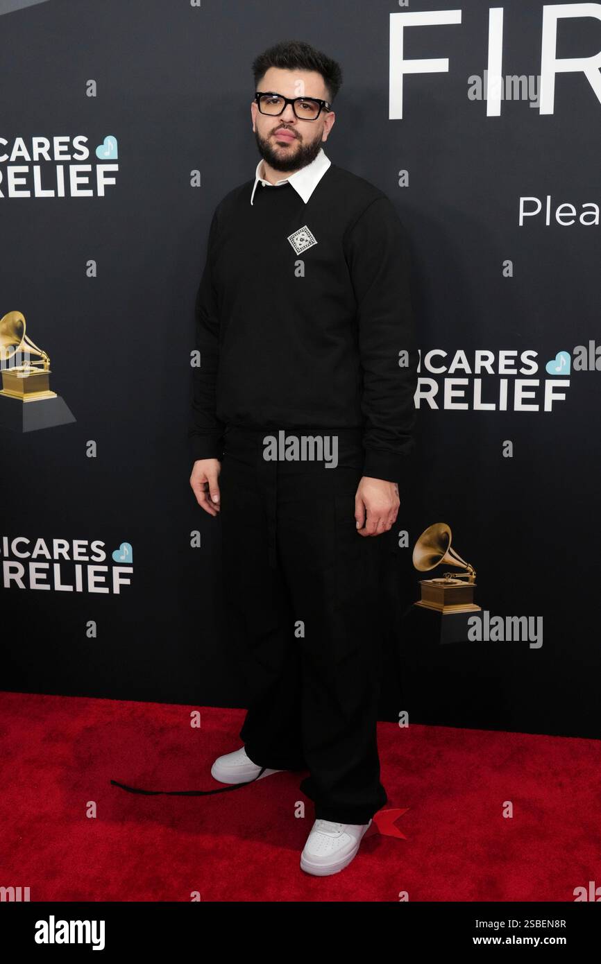 Teezio arrives at the 67th annual Grammy Awards on Sunday, Feb. 2, 2025 ...