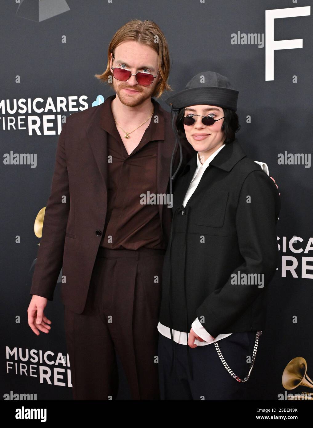 Los Angeles, USA. 02nd Feb, 2025. Finneas O'Connell and Billie Eilish arriving to the 67th ...