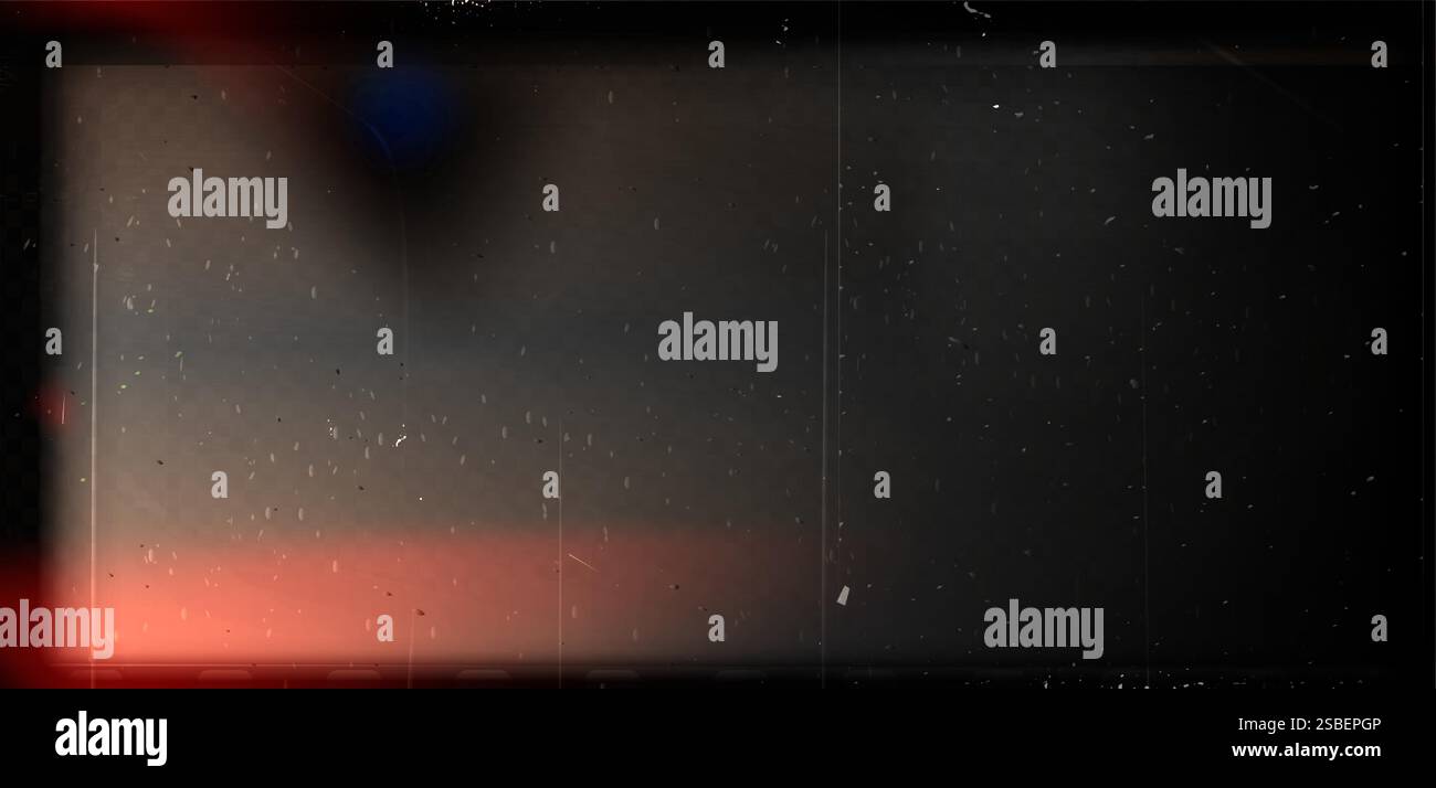 Old film grain effect overlay with vintage scratches, dust particles ...