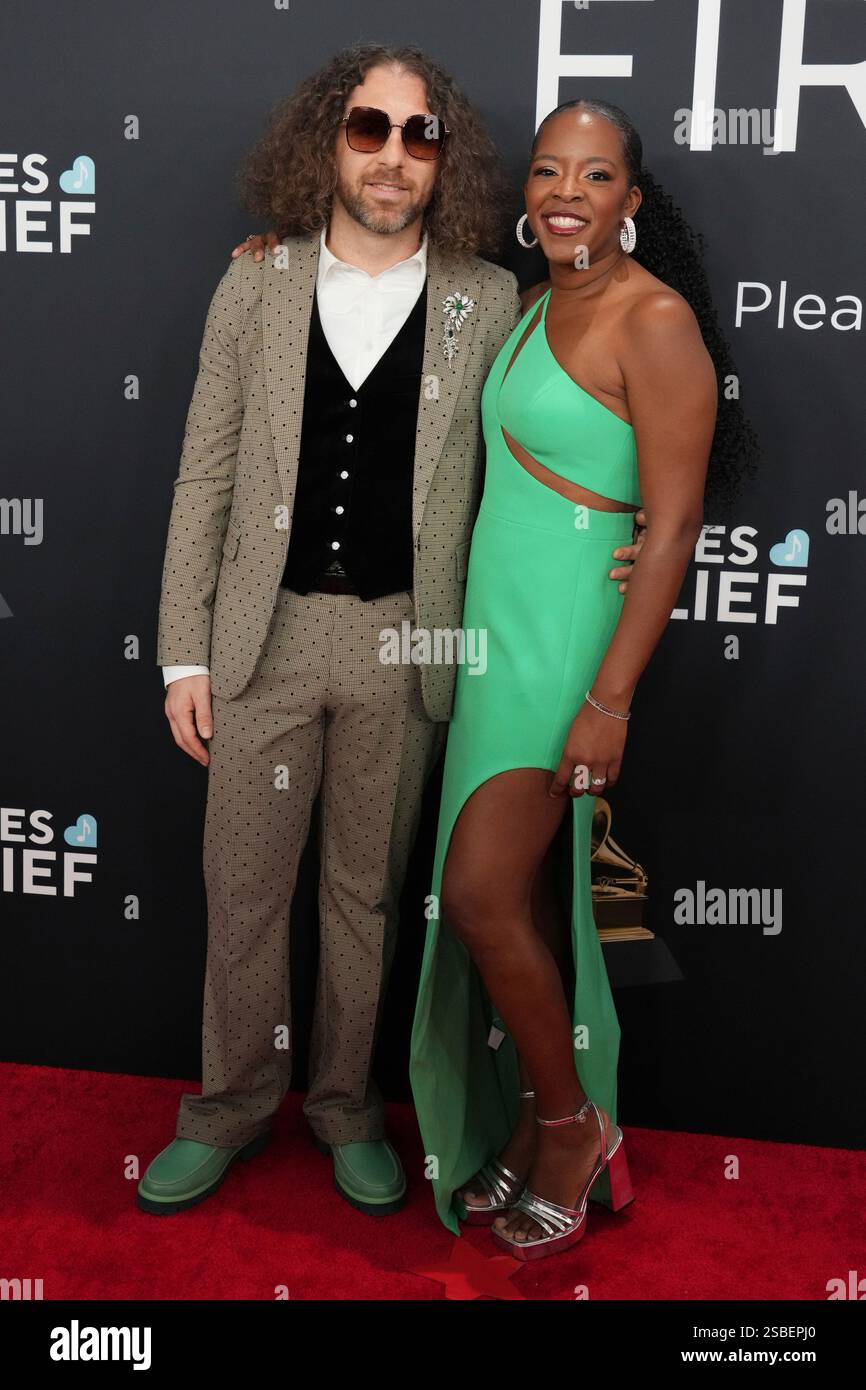 Jeff "Gitty" Gitelman, left, and Aja Gitelman arrive at the 67th annual ...