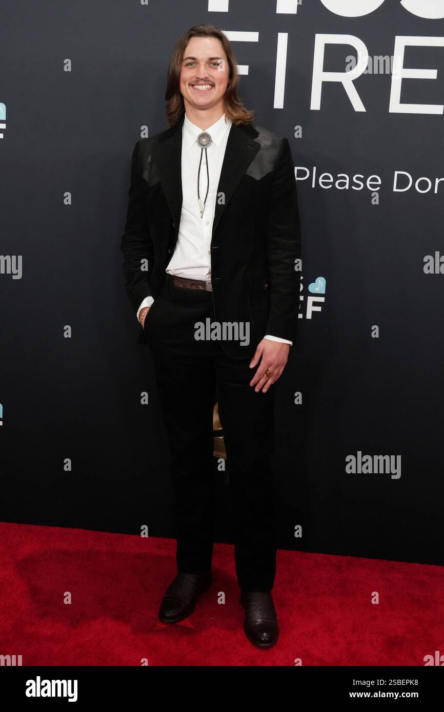 Chandler Walters arrives at the 67th annual Grammy Awards on Sunday ...