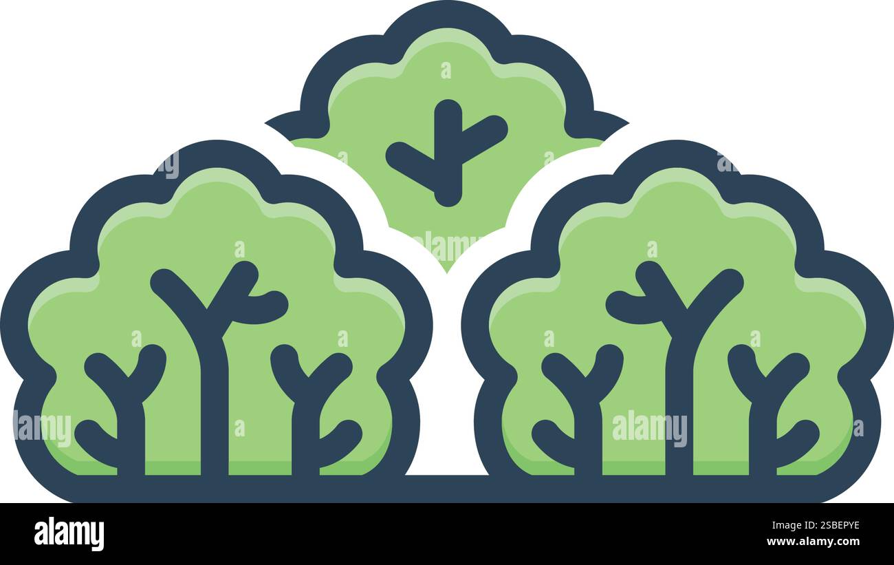 Icon for shrub, trees Stock Vector Image & Art - Alamy