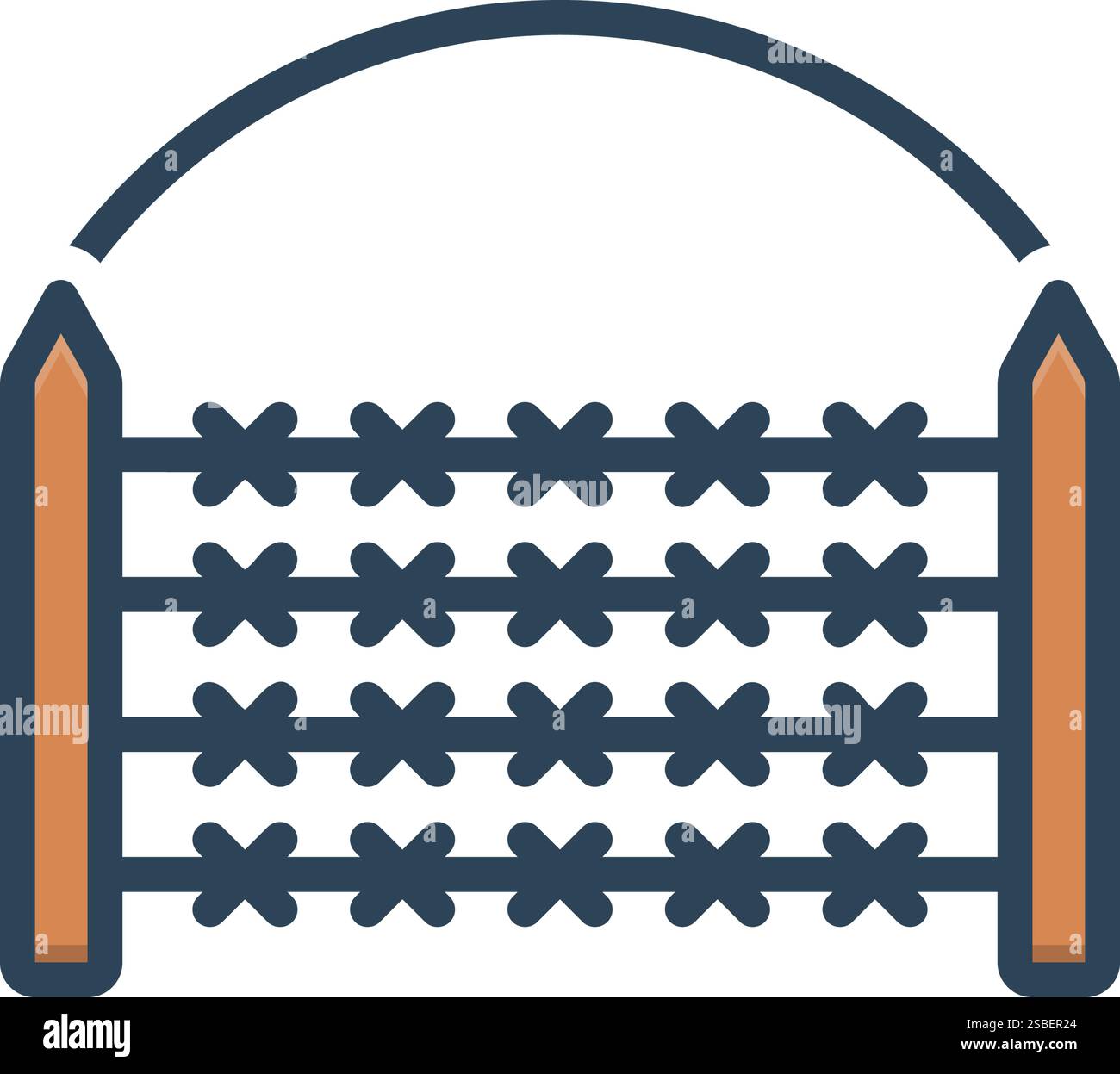 Fence netting Stock Vector Images - Alamy