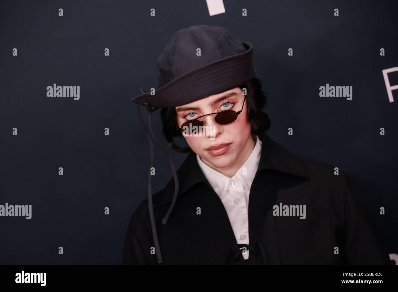 Los Angeles, USA. 02nd Feb, 2025. Billie Eilish walking on the red carpet during the 67th Grammy ...