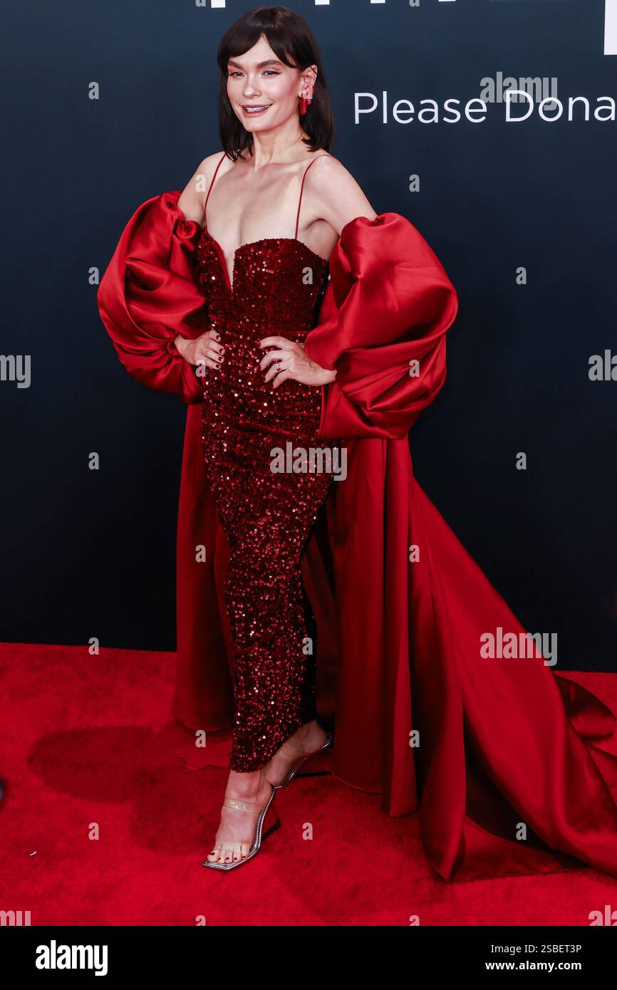 Los Angeles, USA. 02nd Feb, 2025. Quigley Goode walking on the red ...