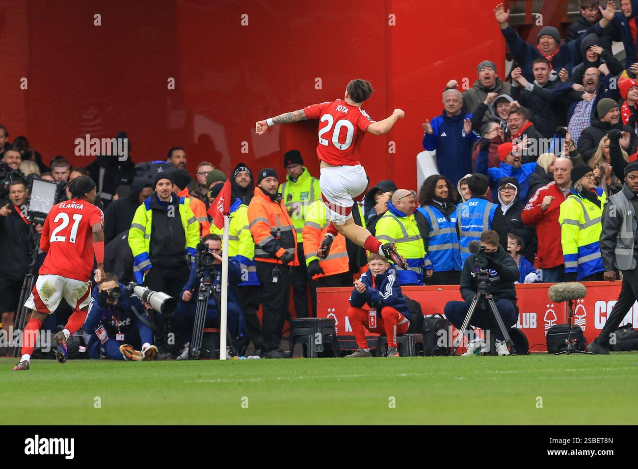 Jota Silva of Nottingham Forest scores a goal and celebrates 7-0 during ...