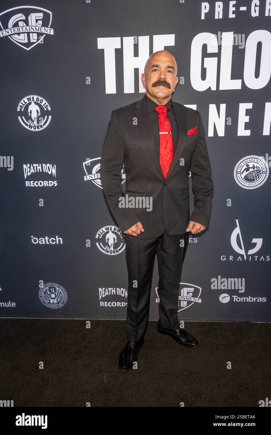 Los Angeles, United States. 01st Feb, 2025. Firefighter Eric Gonzalez ...