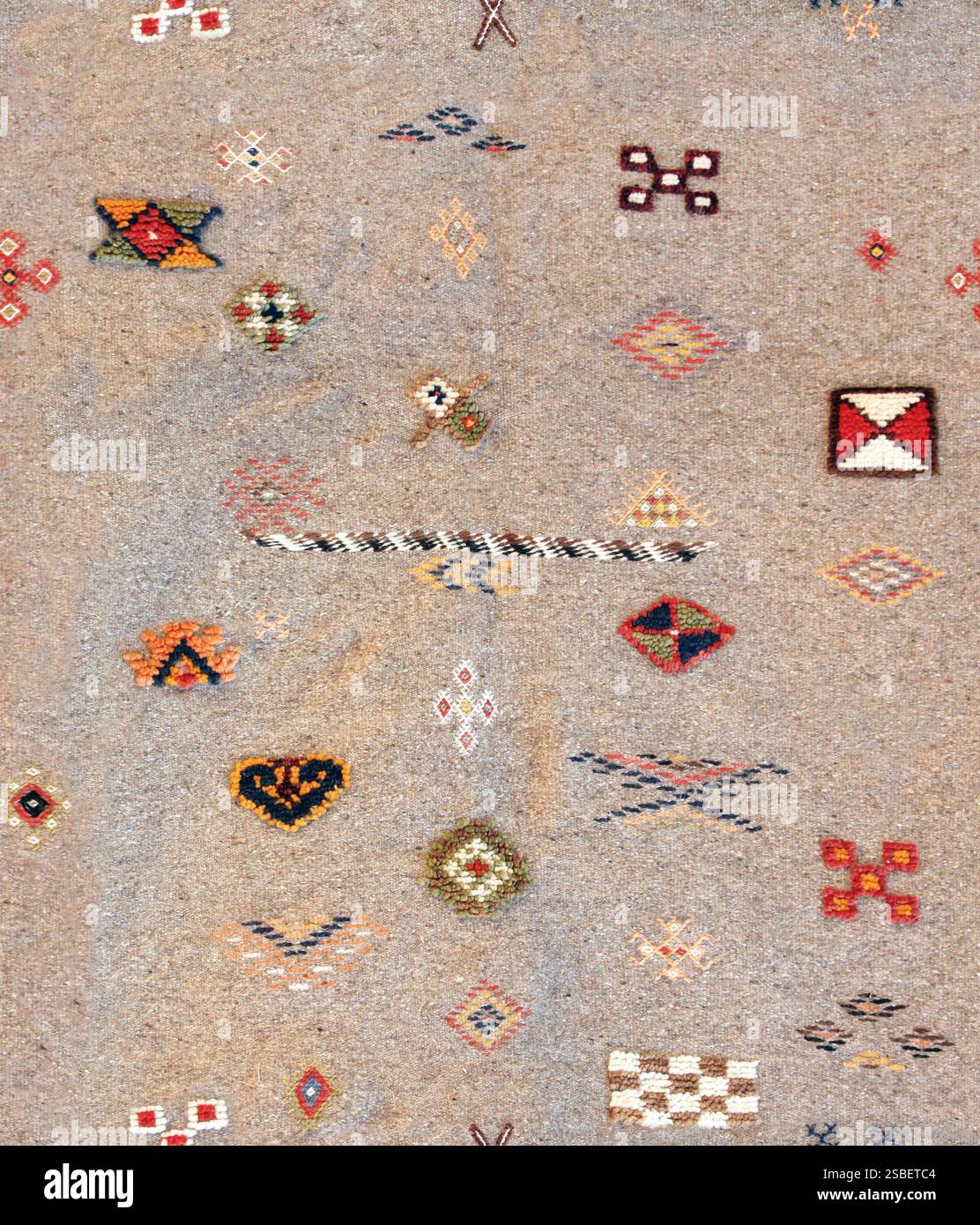 Seamless pattern with texture of berber traditional handmade wool ...