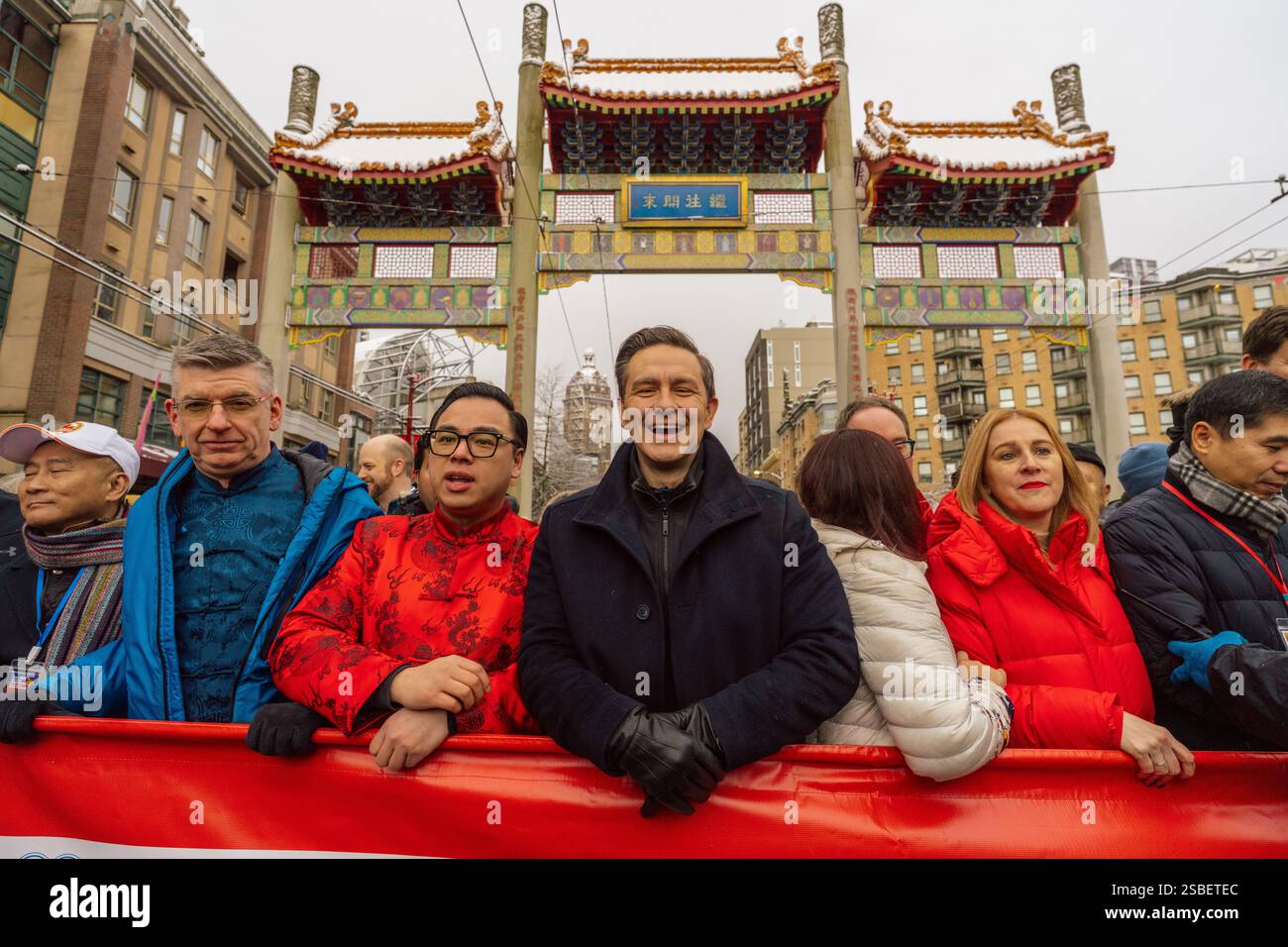 VANCOUVER, CANADA - FEBRUARY 10, 2025: Pierre Poilievre, leader of ...