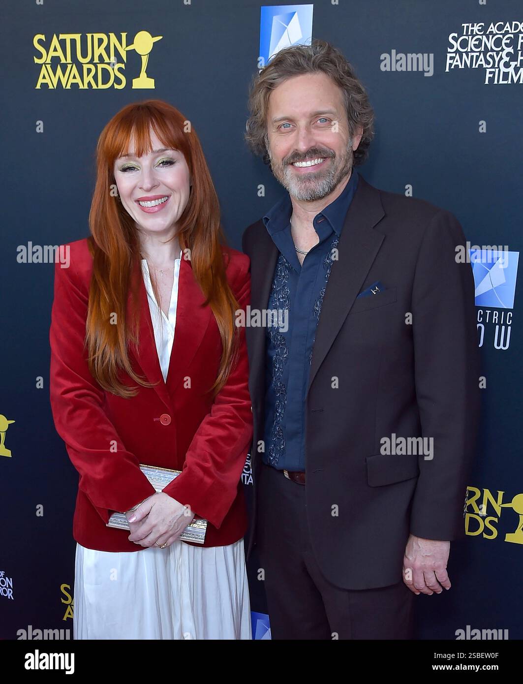 Ruth Connell and Rob Benedict arriving at the 52nd Annual Saturn Awards ...
