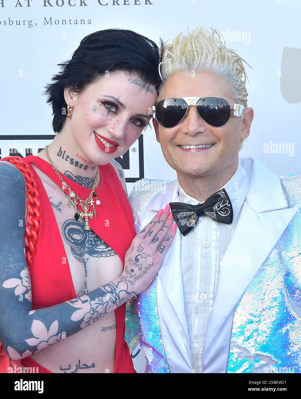 Hollywood, USA. 02nd Feb, 2025. Adrien Skye and Corey Feldman arriving at the 6th Jam For Janie ...