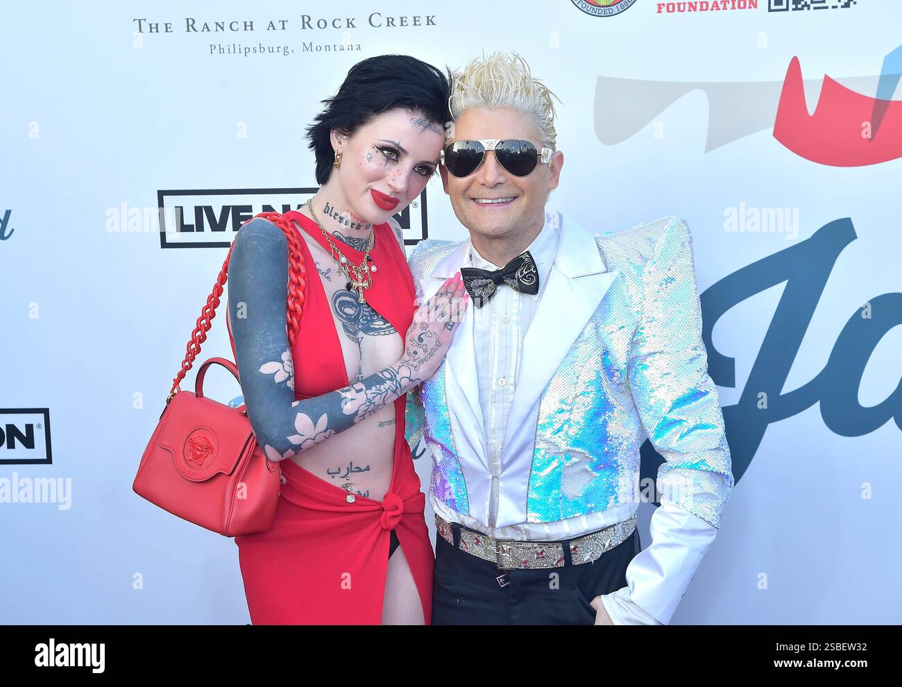 Hollywood, USA. 02nd Feb, 2025. Adrien Skye and Corey Feldman arriving ...