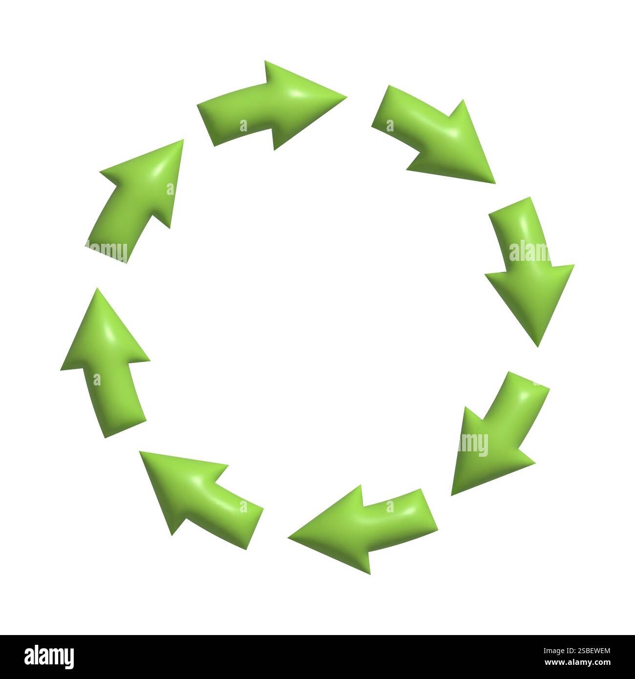 Green 3d arrows looping in circle icon Stock Vector Image & Art - Alamy