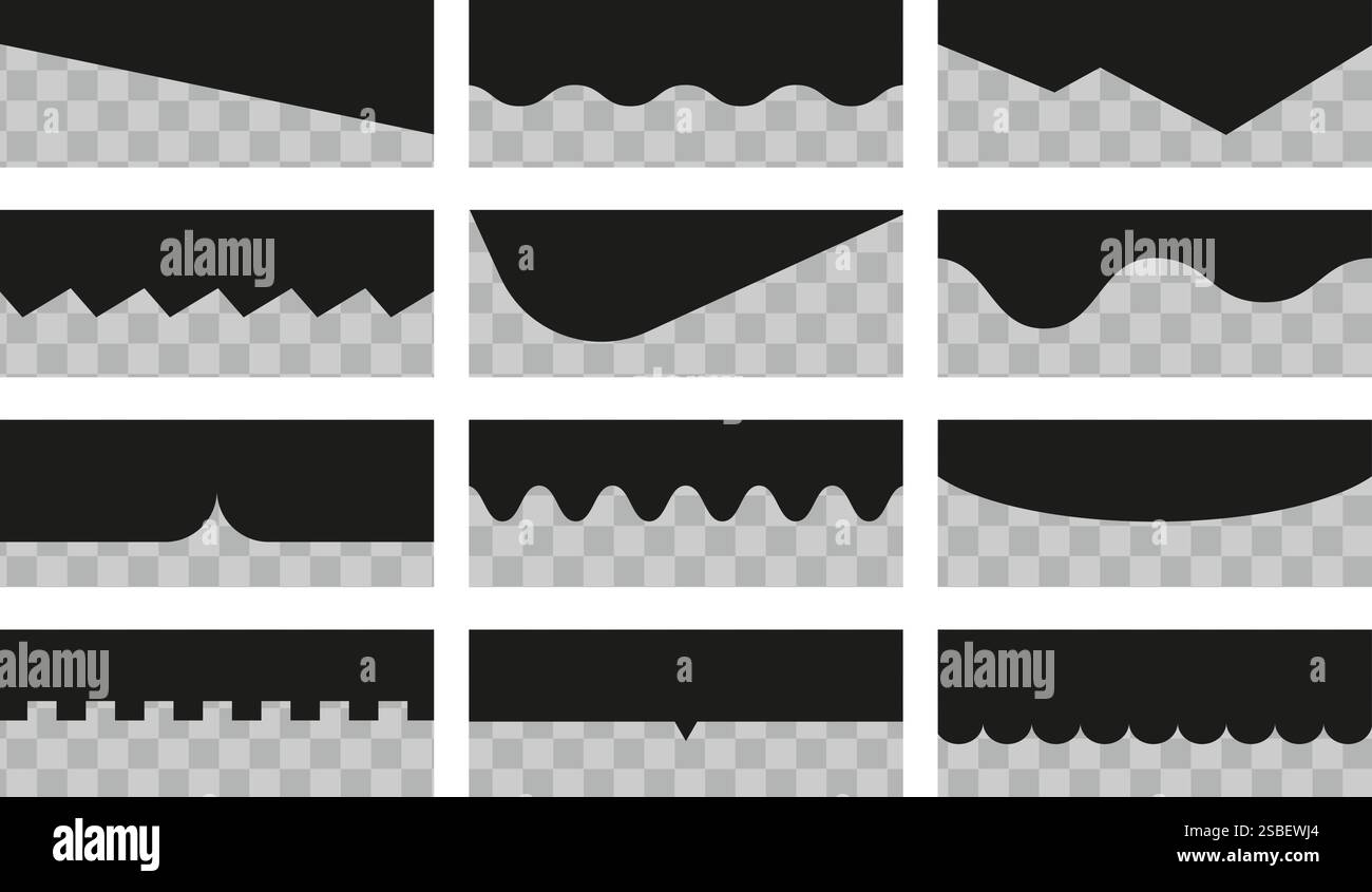 Divider shapes collection for website Stock Vector Image & Art - Alamy