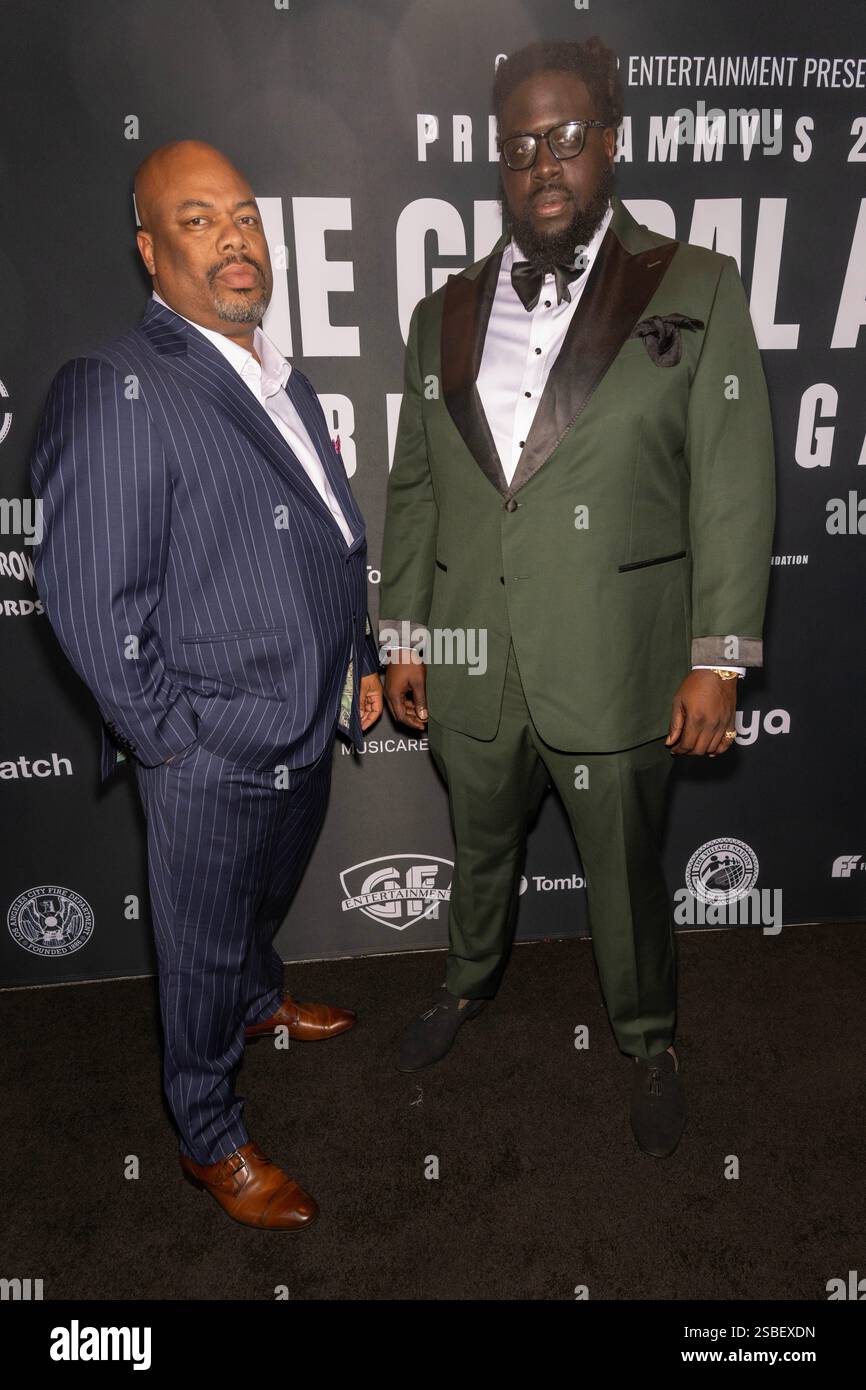 AXIOM's Mark Calibrone and Devon Dickerson attend the Godfather ...