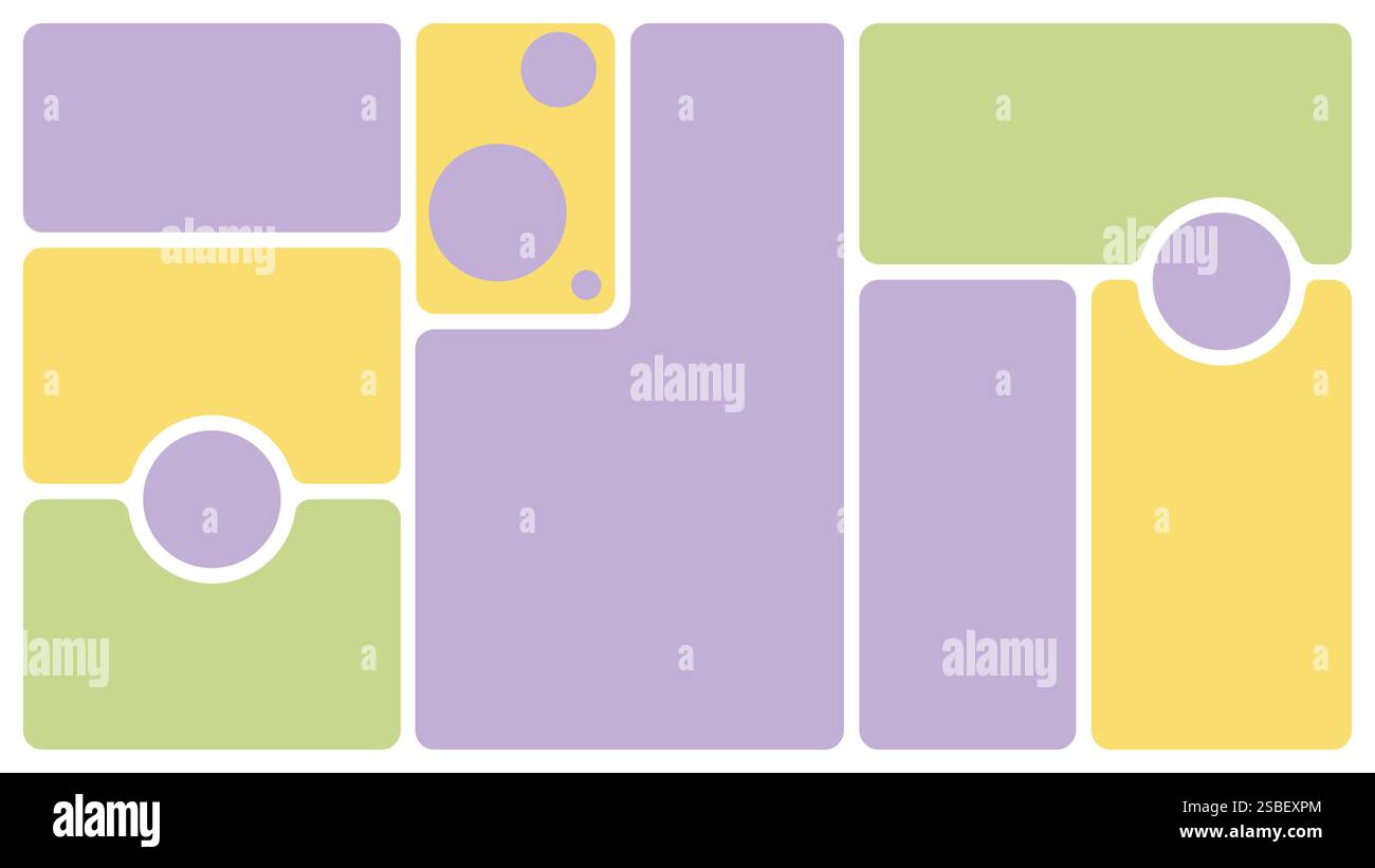 Bento box template. Y2K collage grid shapes. Geometry modular moodboard ...