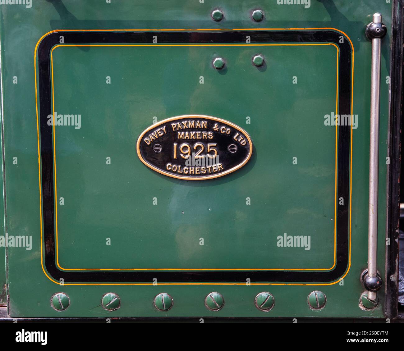 Kent, UK - August 19th 2024: The makers plaque on the Northern Chief ...