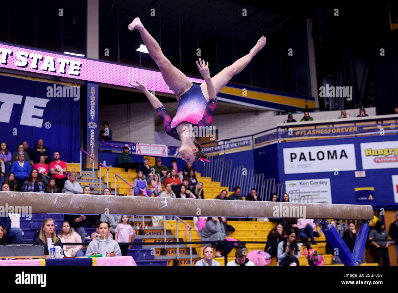 KENT, OH - FEBRUARY 02: Kent State Golden Flashes Gabby Riley competes ...