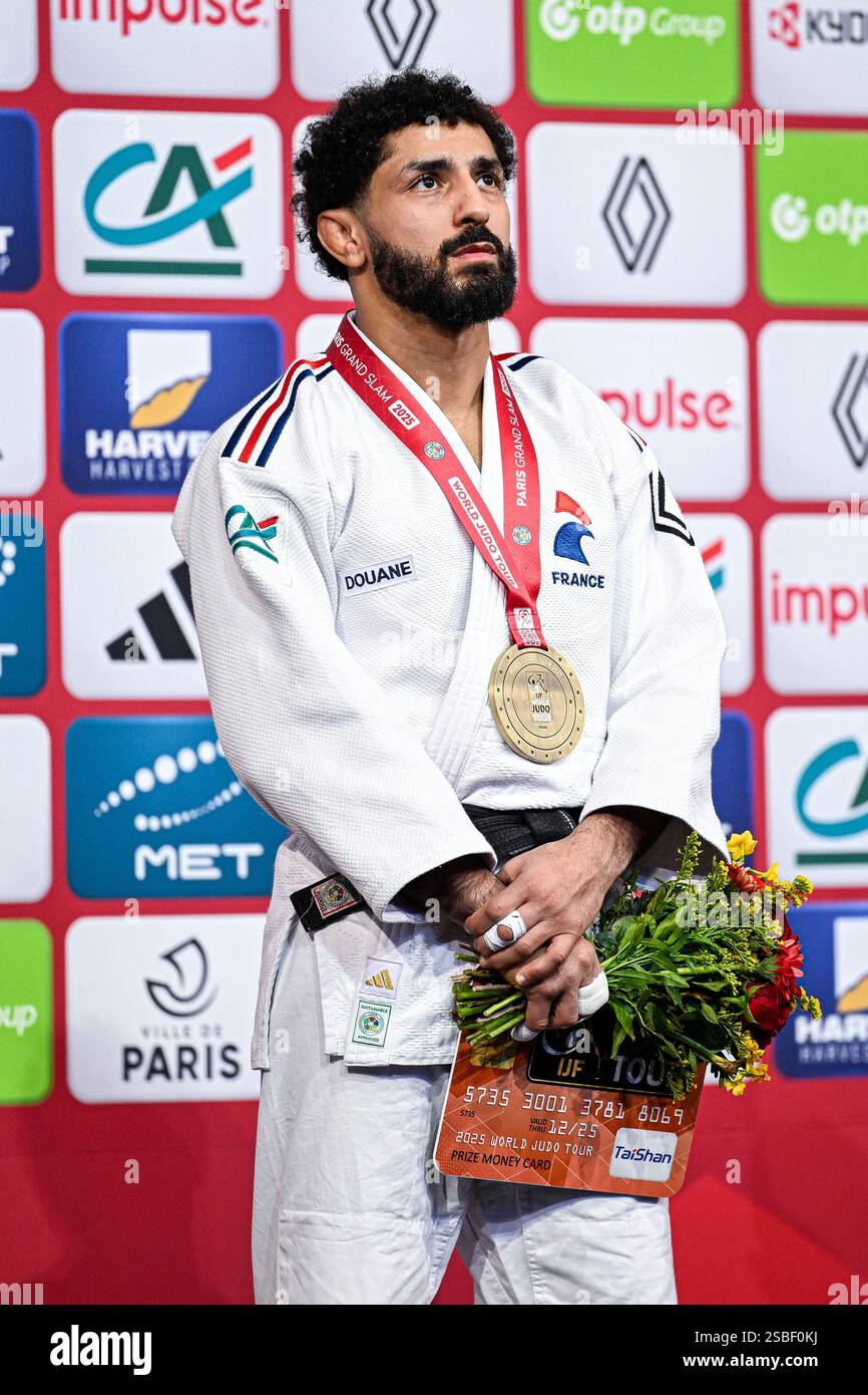 Paris, France. 01st Feb, 2025. Walide Khyar during the Paris Grand Slam ...