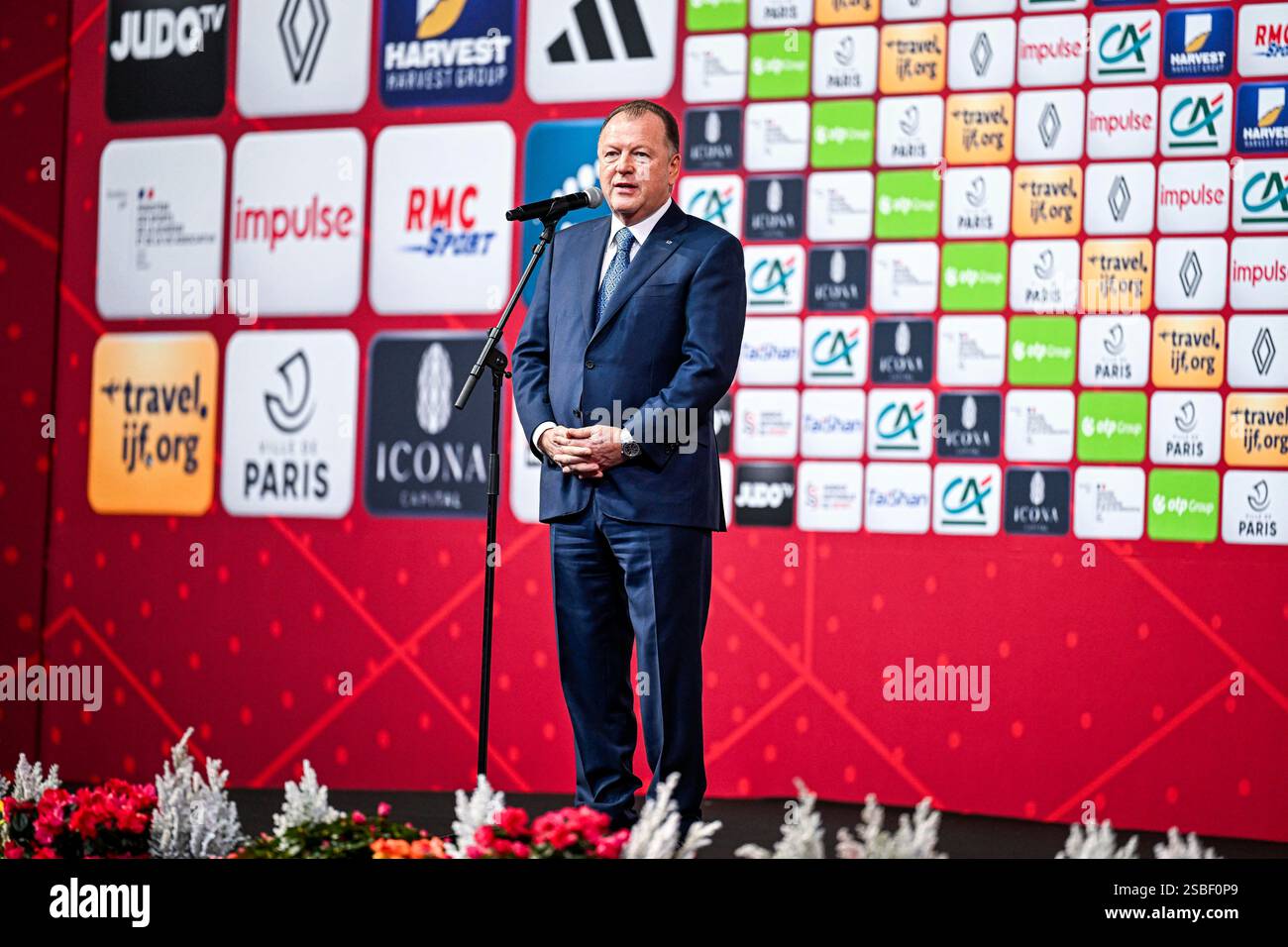 Paris, France. 01st Feb, 2025. Marius Vizer during the Paris Grand Slam ...