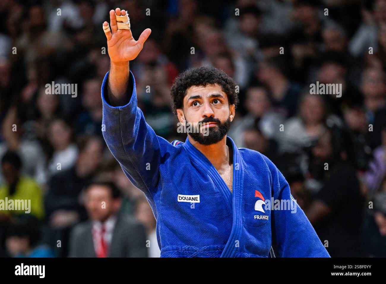 Paris, France. 01st Feb, 2025. Walide Khyar during the Paris Grand Slam ...