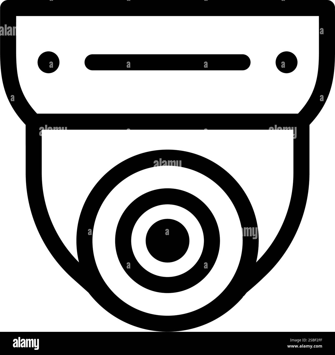 CCTV line icon, video surveillance made linear style, sign camera for ...