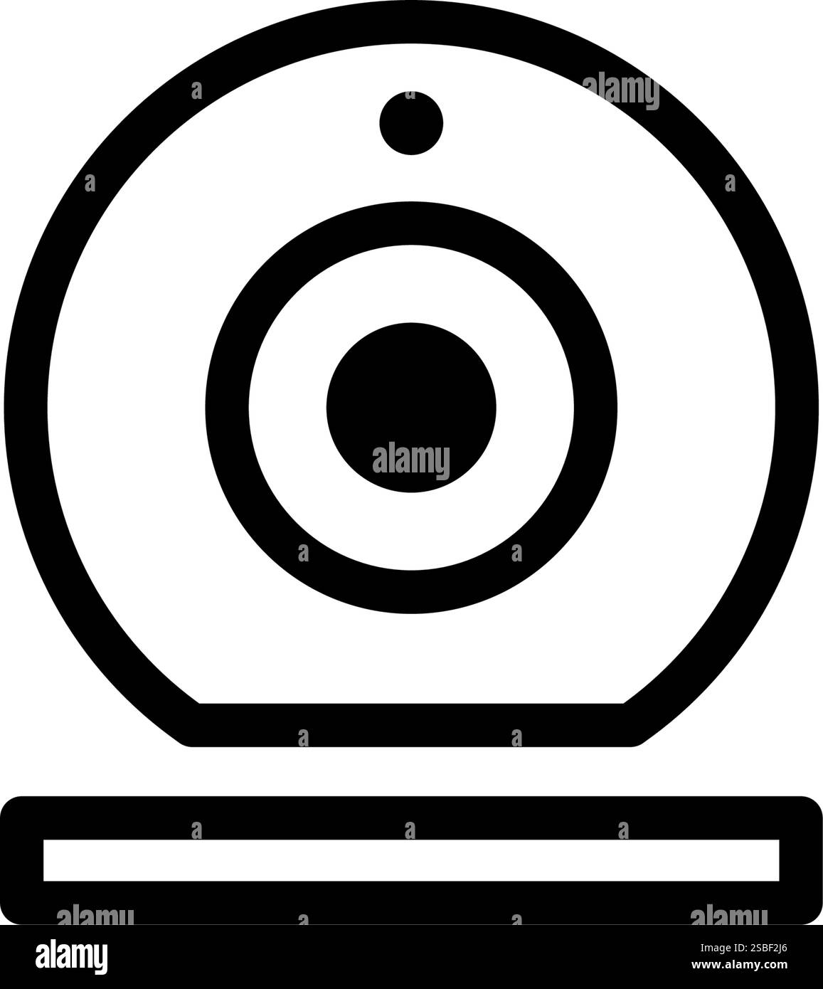CCTV line icon, video surveillance made linear style, sign camera for ...
