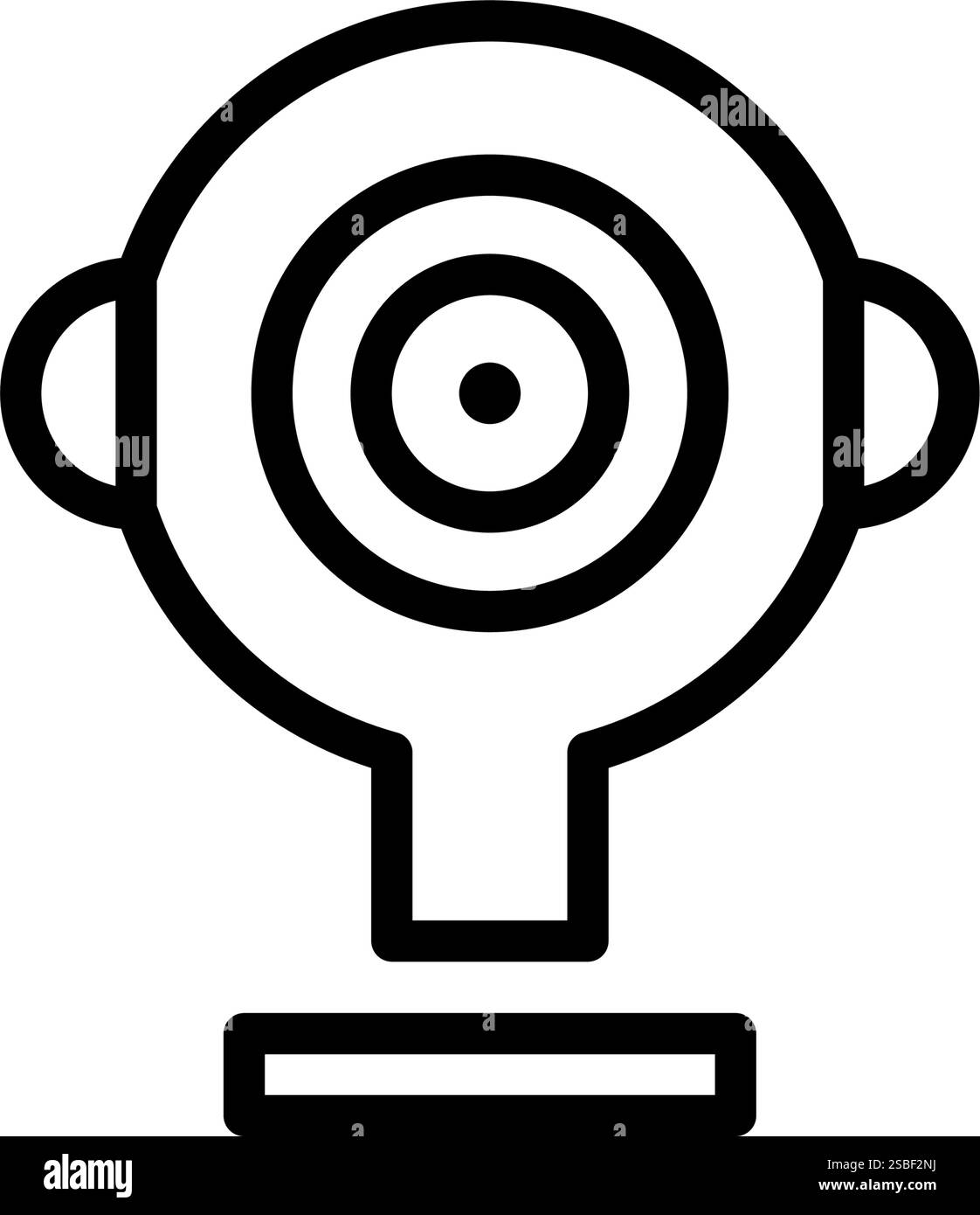 CCTV line icon, video surveillance made linear style, sign camera for ...