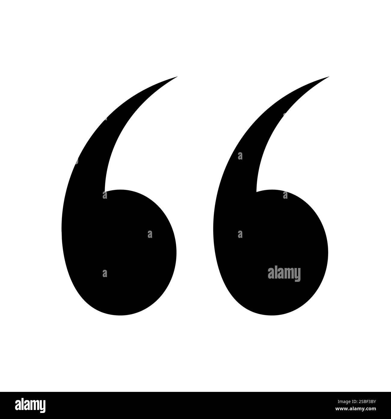 Pair black quotation marks, quotes speech marks punctuation typographic ...