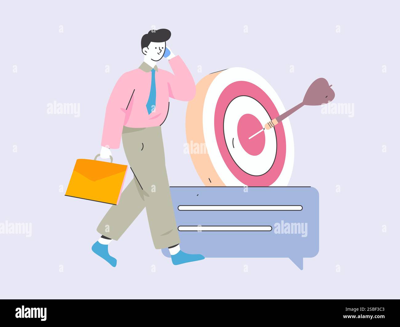 Marketing planning business characters flat vector concept operation ...
