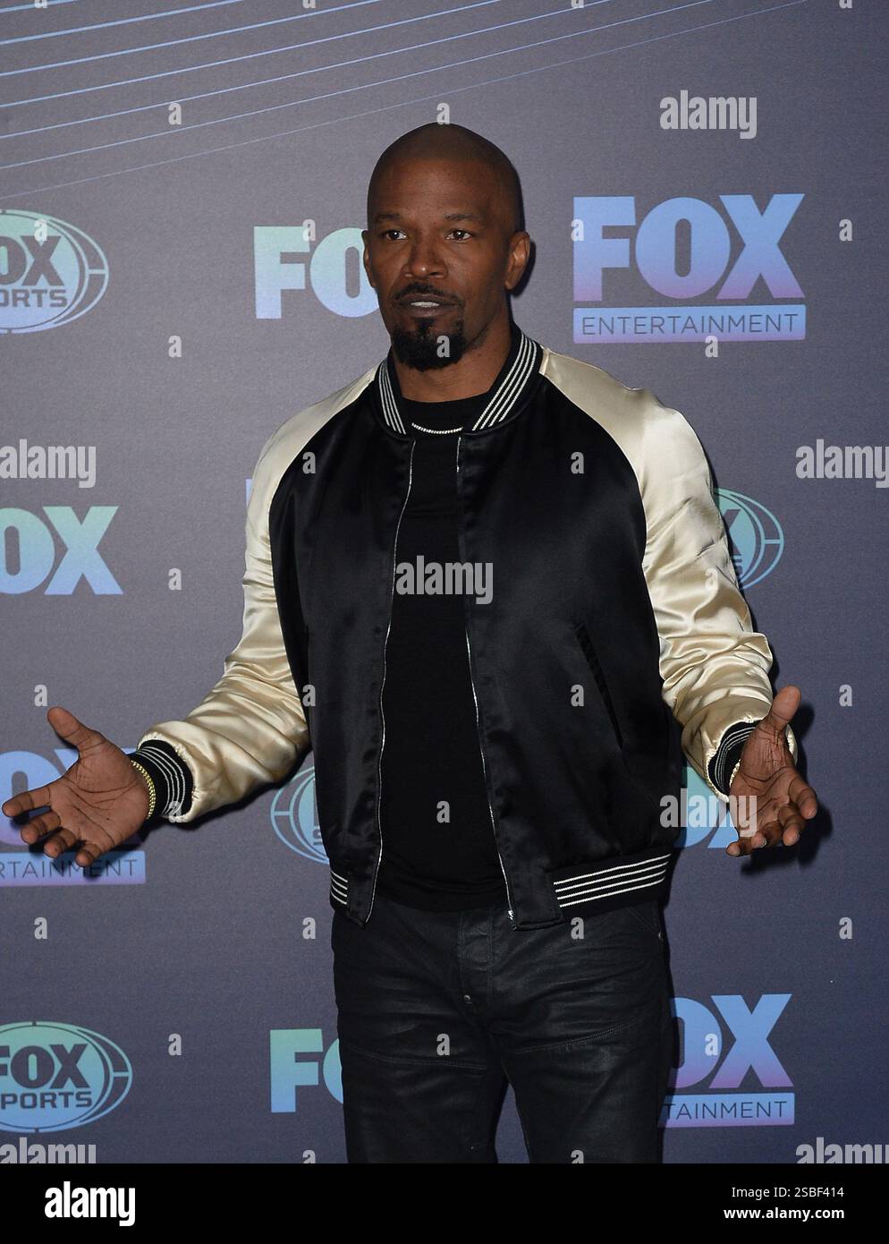 Jamie Fox arriving at the Fox Upfront Presentation at Central Park's ...