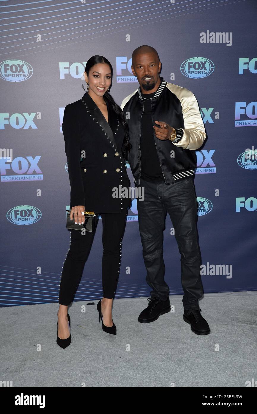 Corinne Foxx and Jamie Fox arriving at the Fox Upfront Presentation at ...
