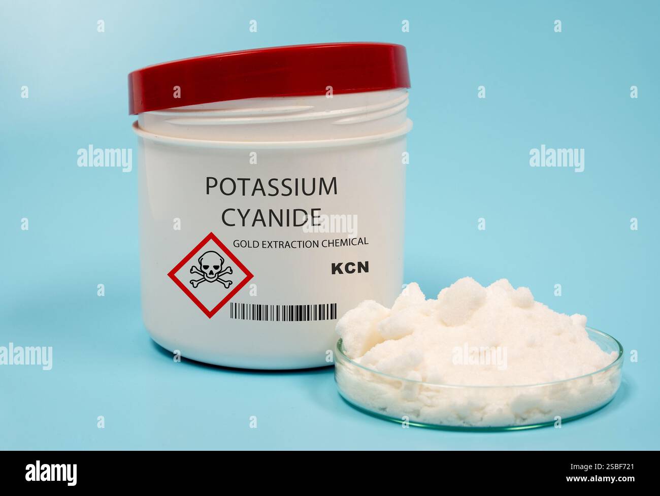 Used in gold mining and electroplating Stock Photo - Alamy