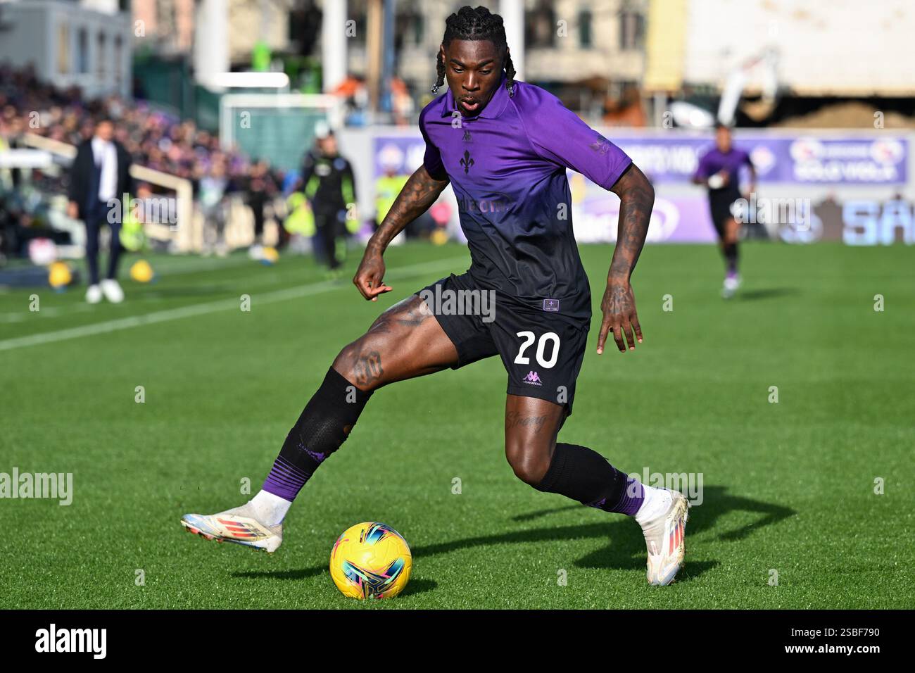 Florence, Italy. 02nd Feb, 2025. ACF Fiorentina's forward Moise Kean ...