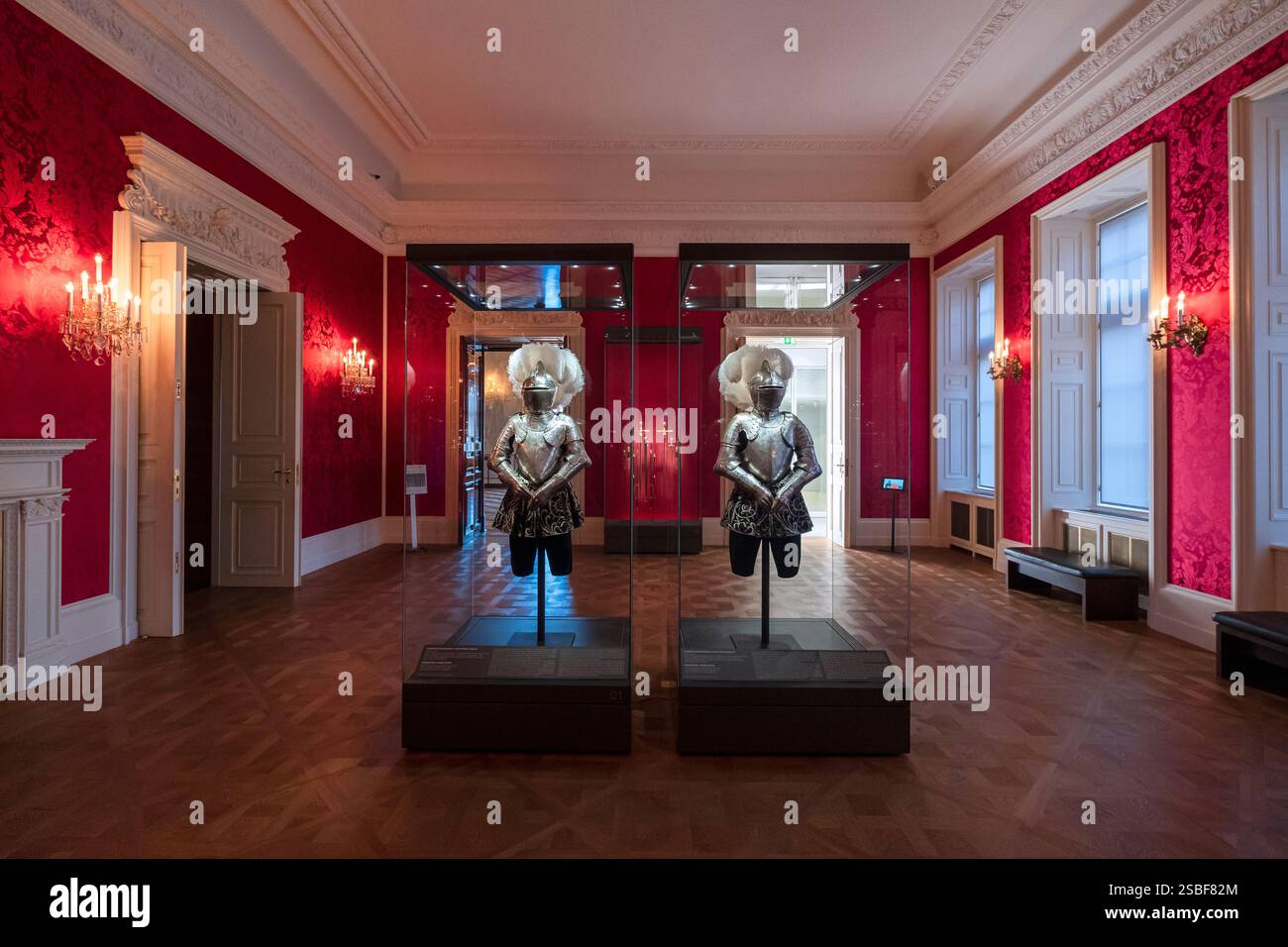 Early modern body armor at the SKD Grünes Gewölde armory collection in ...