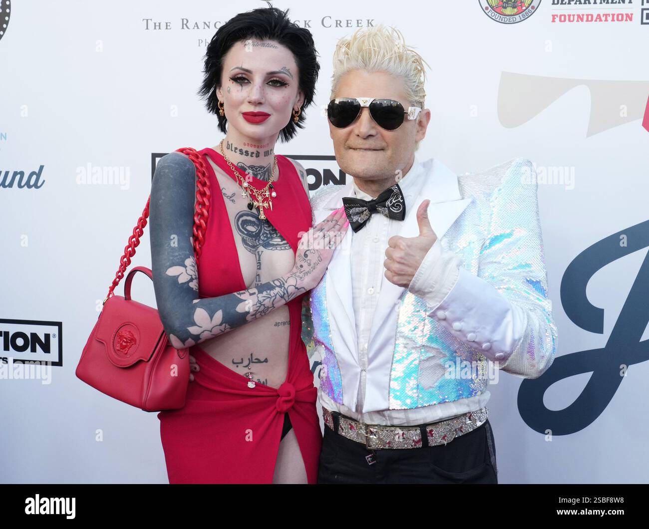 (L-R) Adrien Skye and Corey Feldman arrives at the 6th Annual Jam for ...
