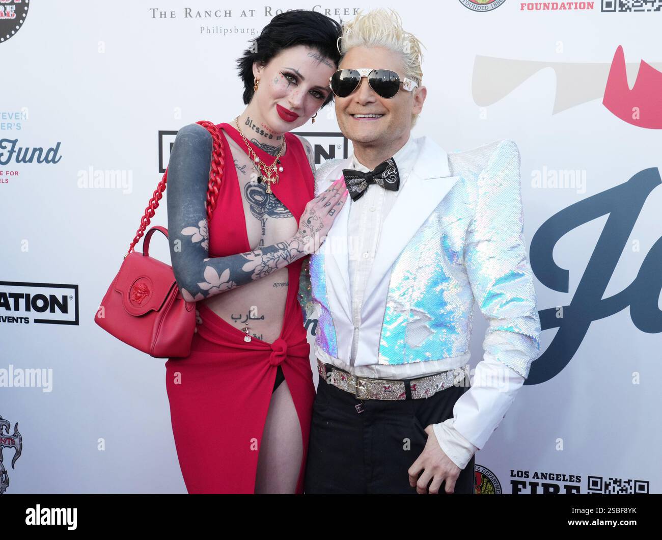 Los Angeles, USA. 02nd Feb, 2025. (L-R) Adrien Skye and Corey Feldman ...